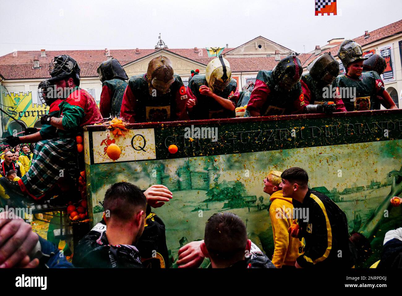 The historical carnival of ivrea 2023 Stock Photo - Alamy