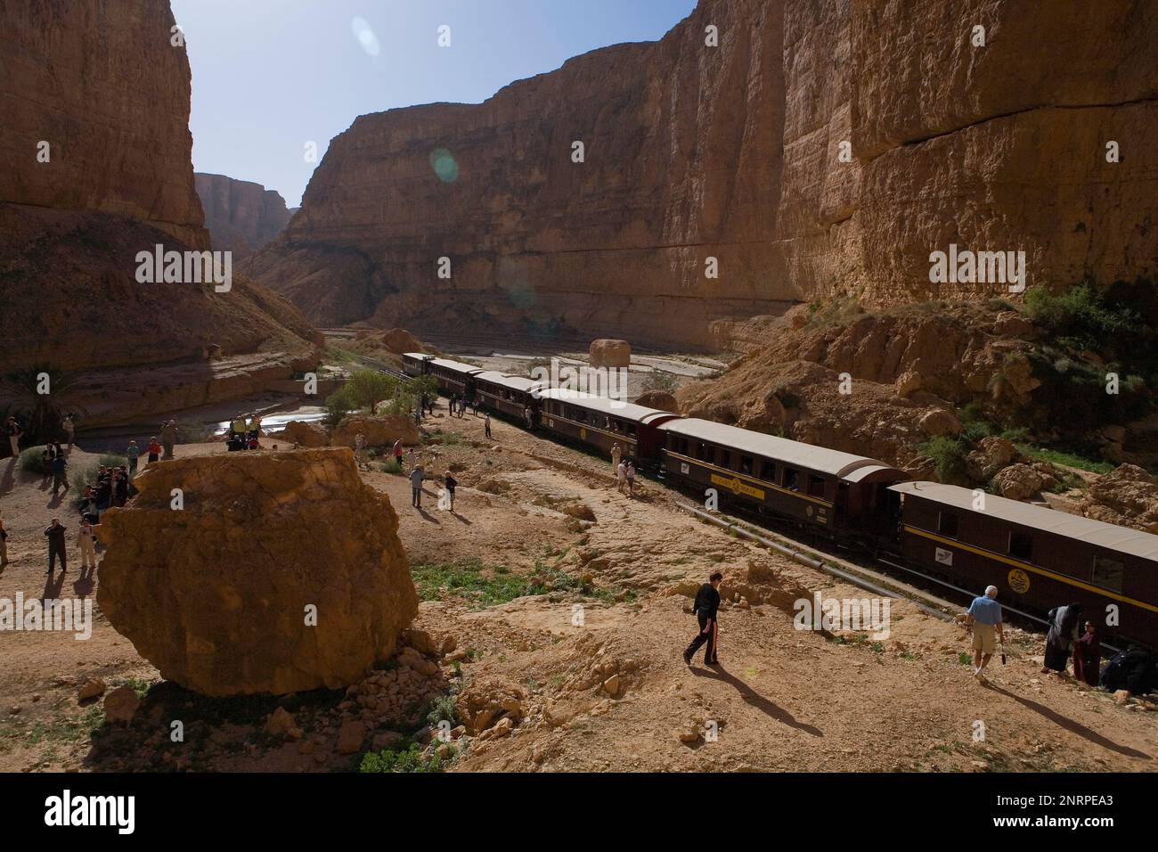 Tunisia.Lezard Rouge Train. Gorges of Selja Stock Photo - Alamy