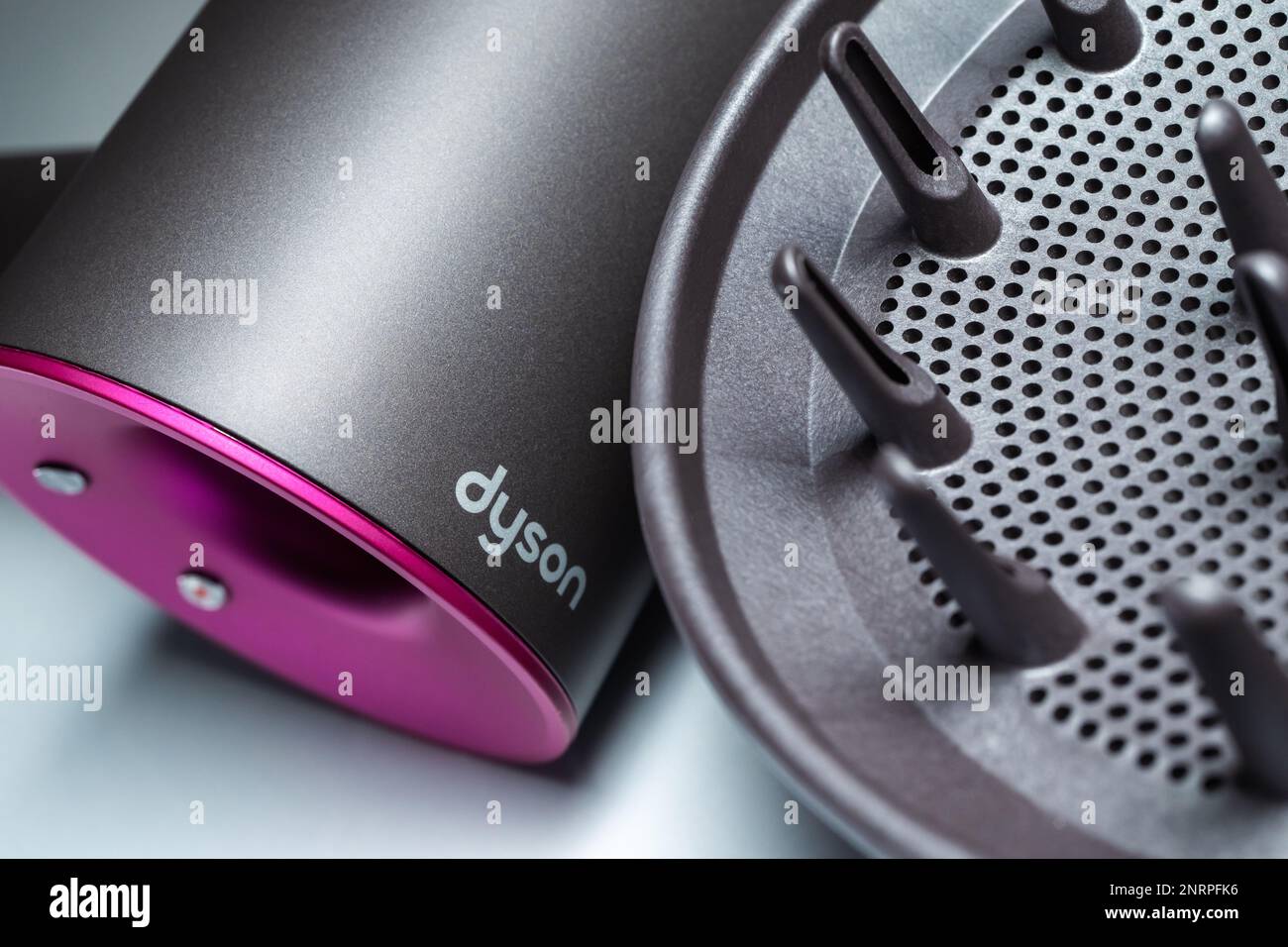 London, UK - 2023.02.13: Detailed close up shots of Dyson Supersonic ...