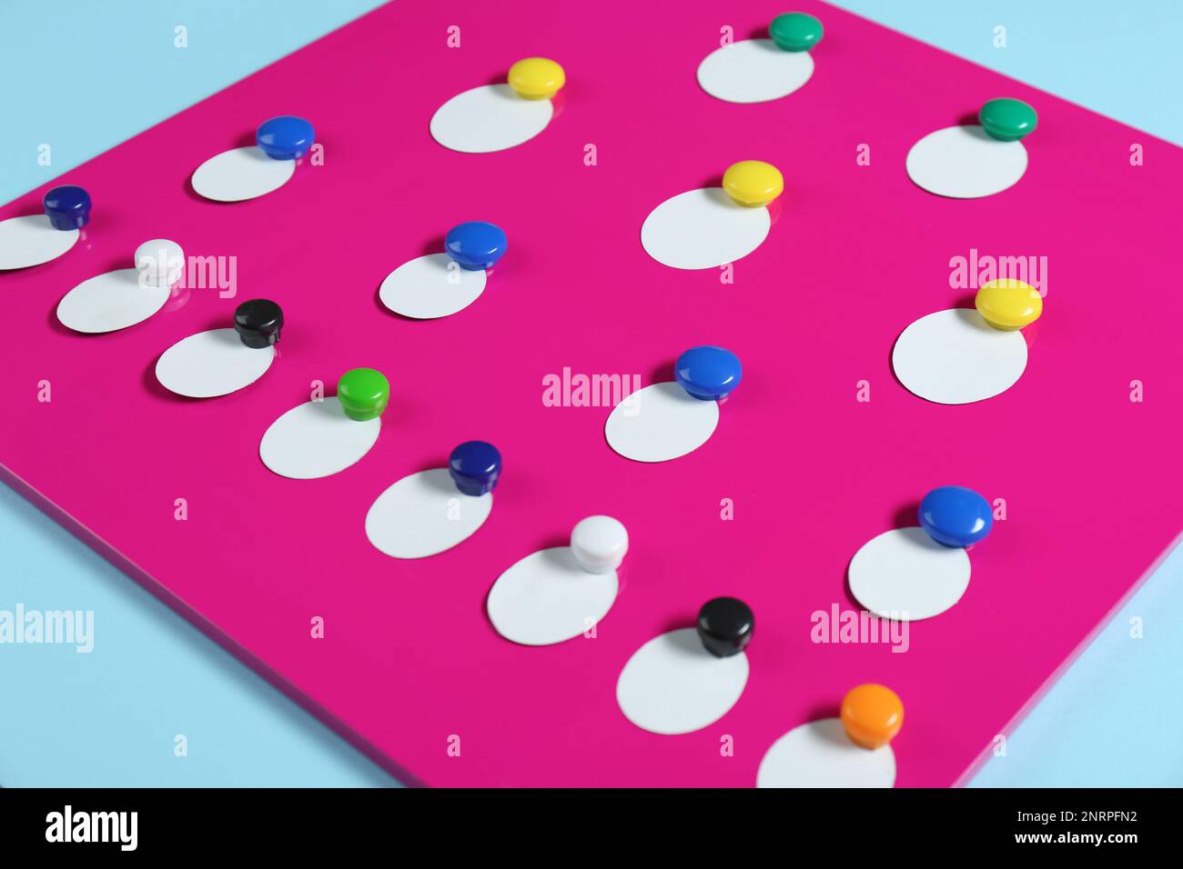 Blank family tree on light blue background, closeup Stock Photo - Alamy