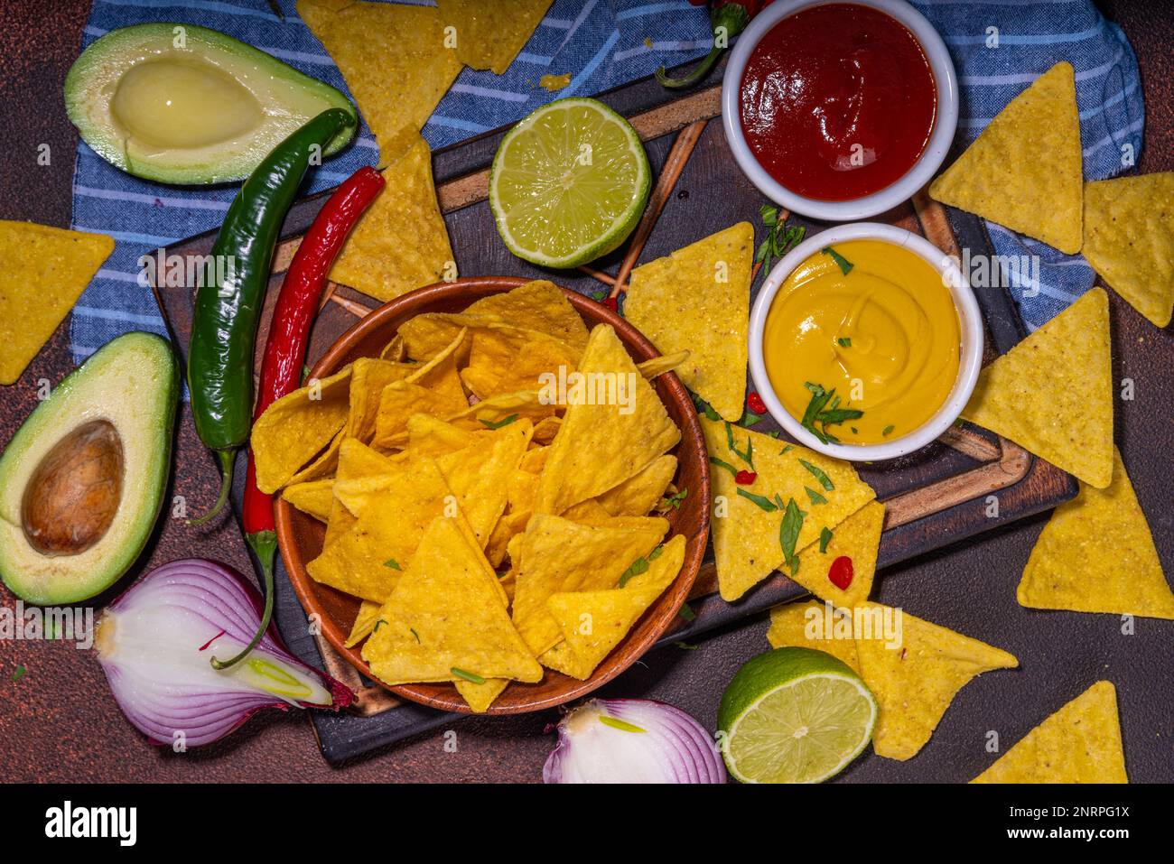 Traditional Mexican street food, fast food background, corn Taco ...