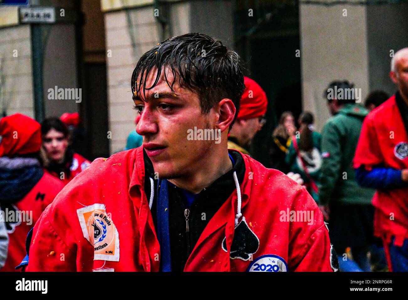 The historical carnival of ivrea 2023 Stock Photo - Alamy