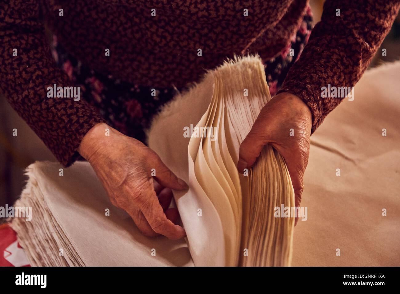 Hanji, traditional Korean paper, paper doll handmade from mulberry ...