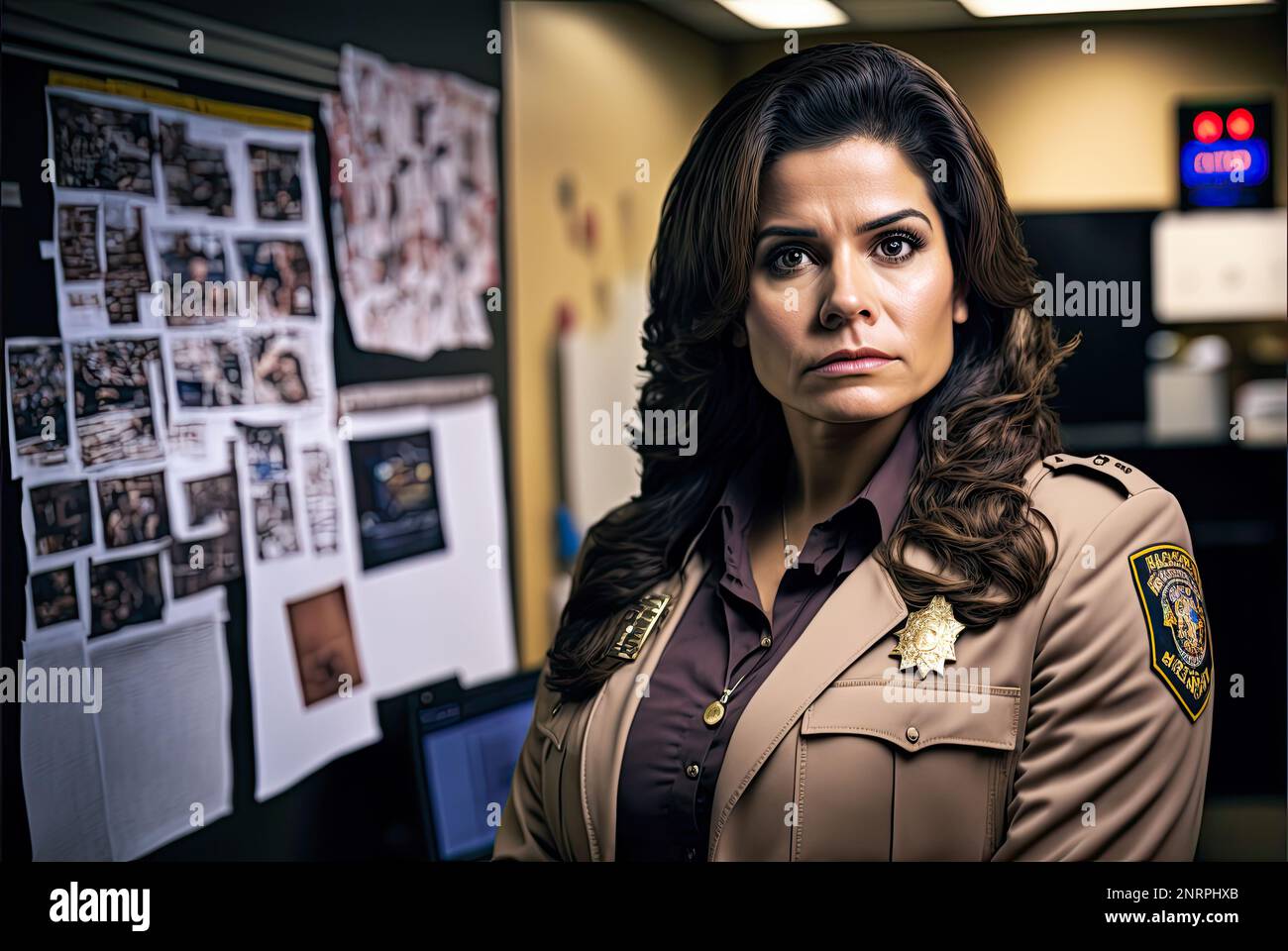 Hispanic female officer hi-res stock photography and images - Alamy