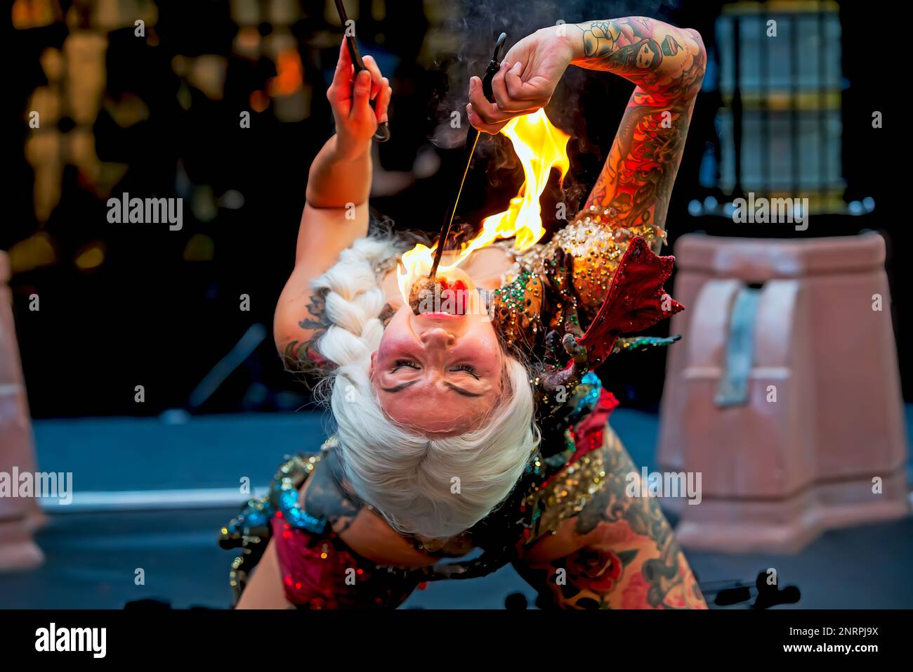 Neck tattoos hi-res stock photography and images - Alamy