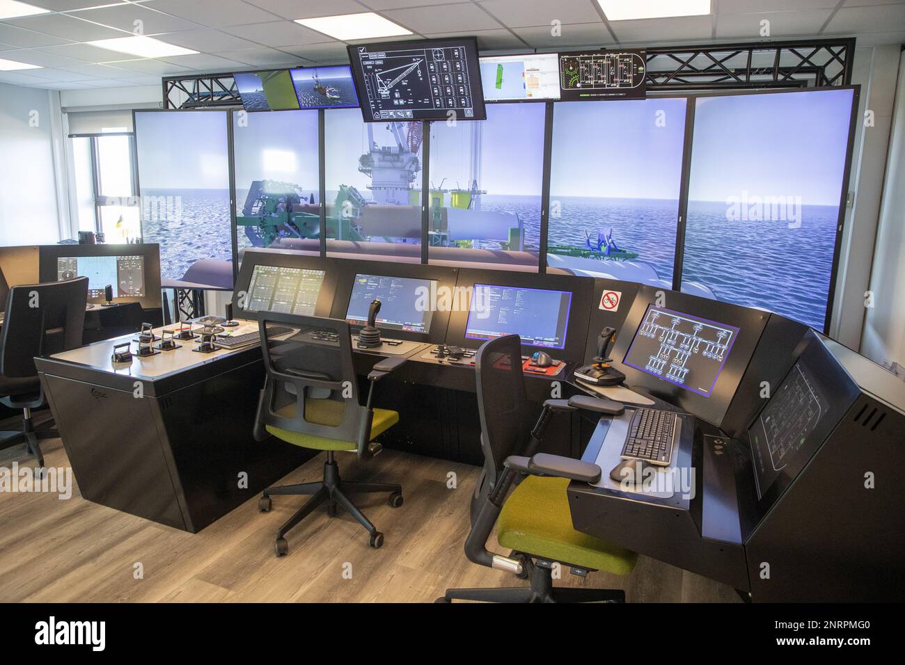 Training and simulation centre pictured during a press conference to ...