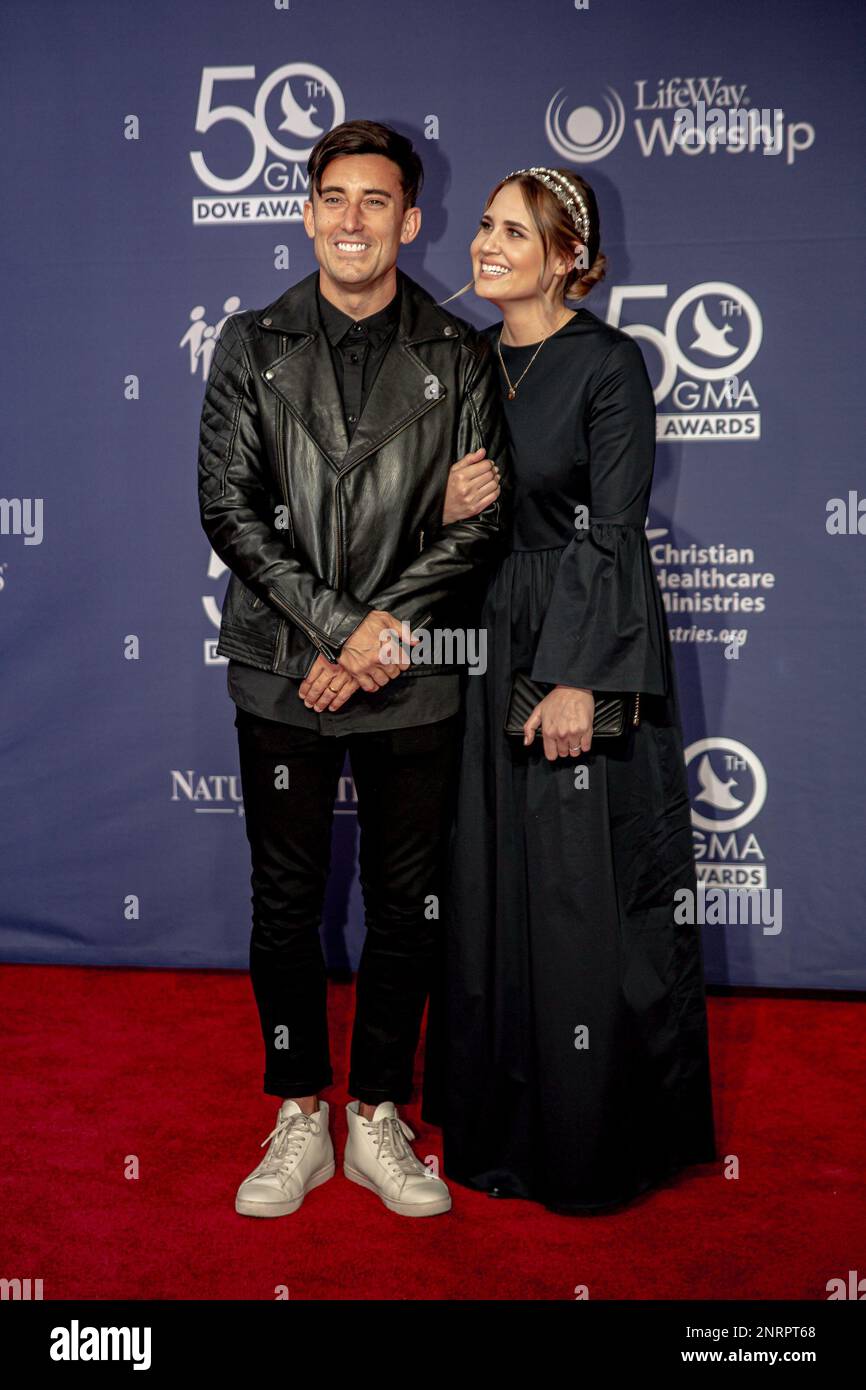 NASHVILLE, TN - OCTOBER 15: Phil Wickham and guest on the red carpet ...
