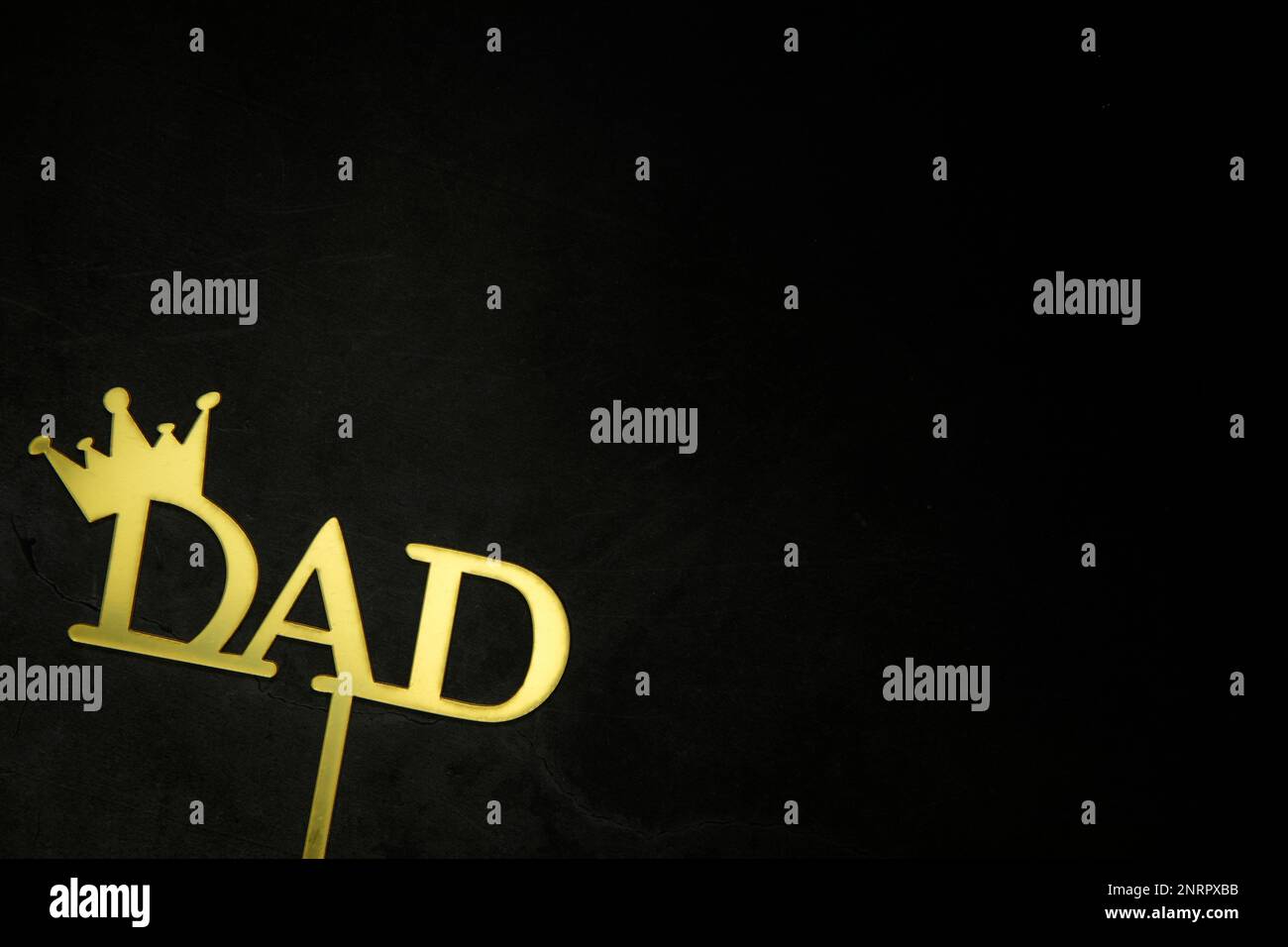 Happy Fathers Day concept. Gold shiny Letters with text Happy Father's ...