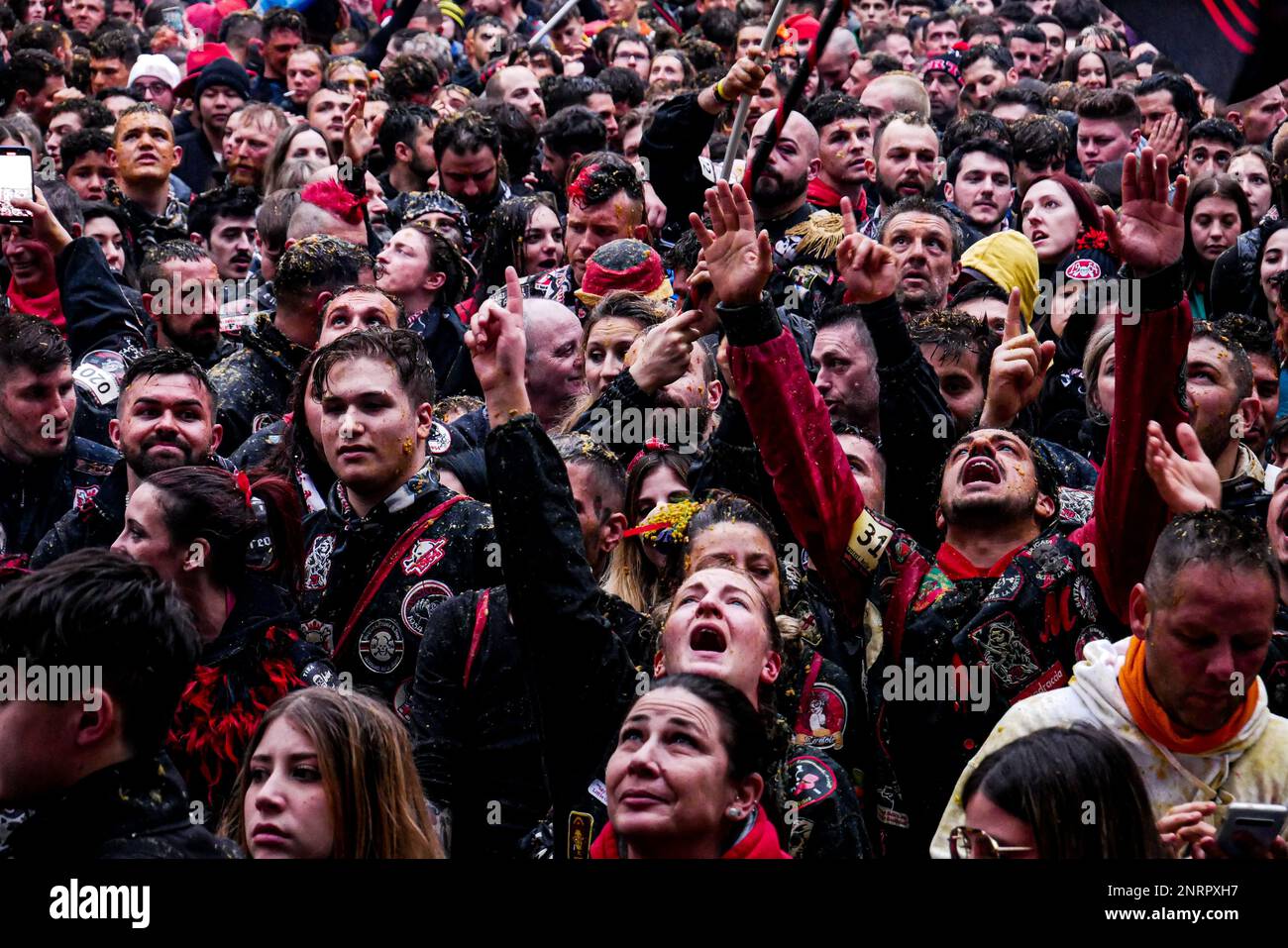 The historical carnival of ivrea 2023 Stock Photo - Alamy