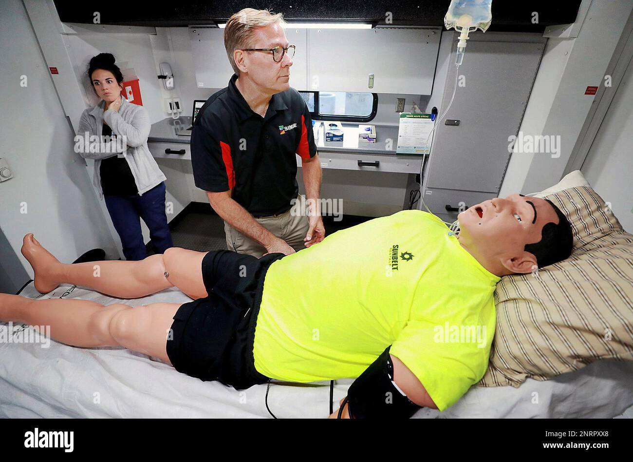 In this Oct. 18, 2019 photo, lead trainer and regional coordinator for ...