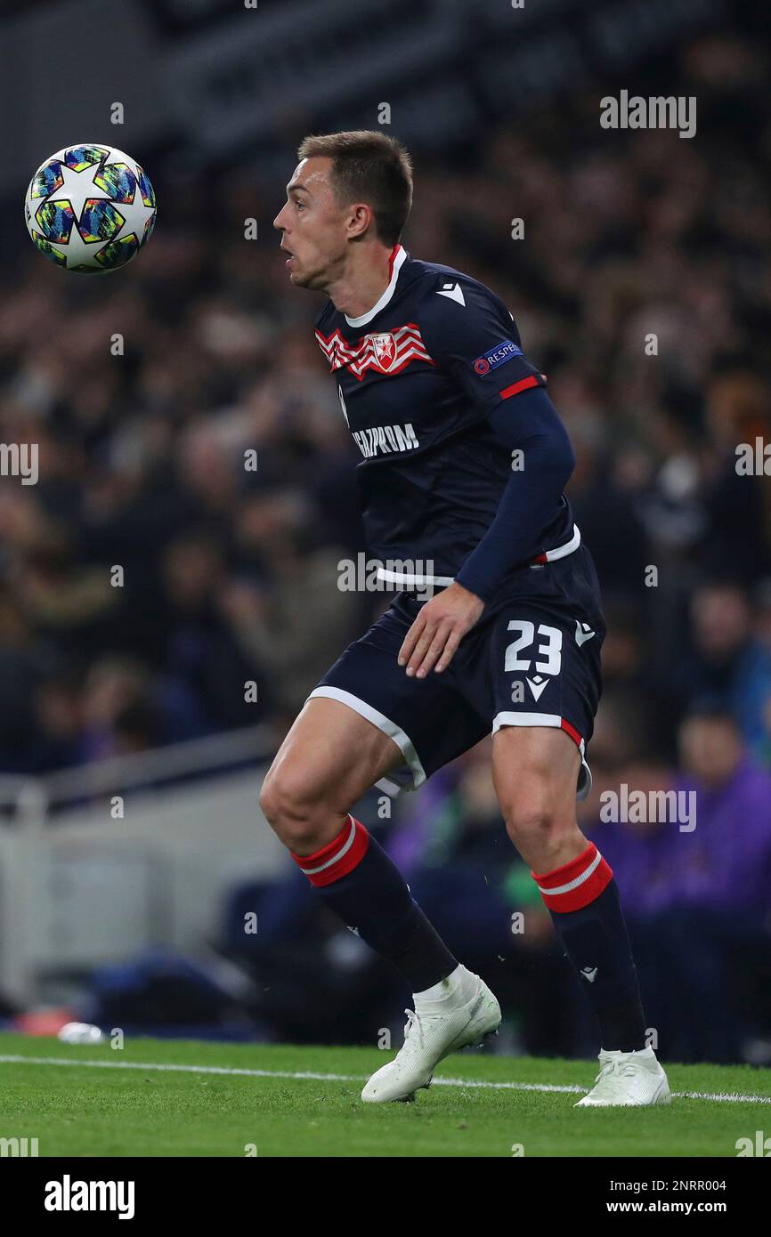Red Star Belgrade's Milan Rodic during the UEFA Champions League match ...