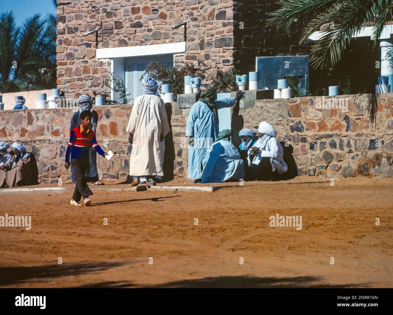 Visiting Djanet. Every day activities in Djanet. Algeria Stock Photo ...