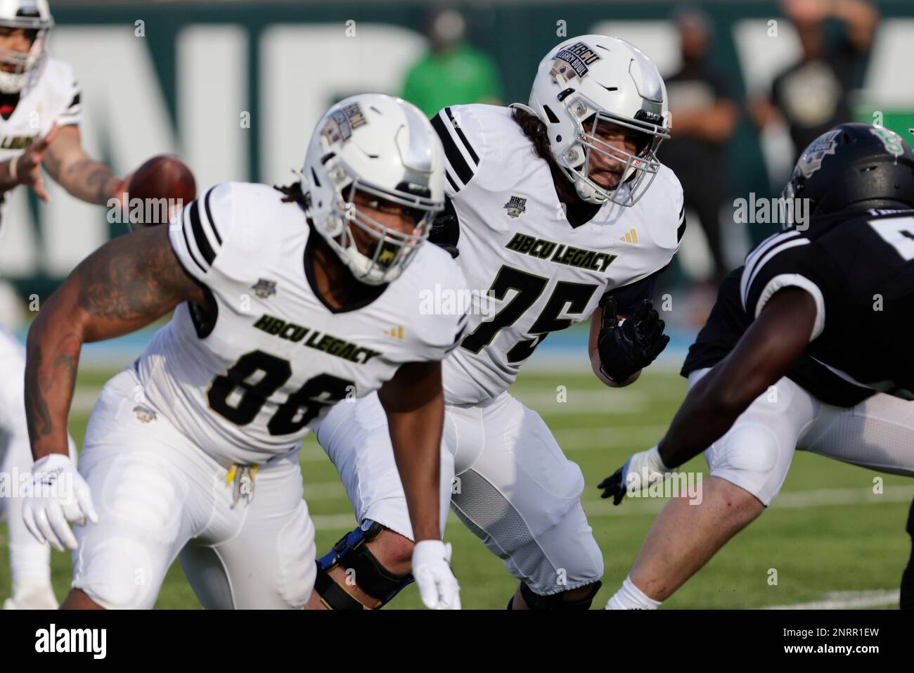 Team Gaither offensive lineman Christopher Anthony (75) of Morgan State ...