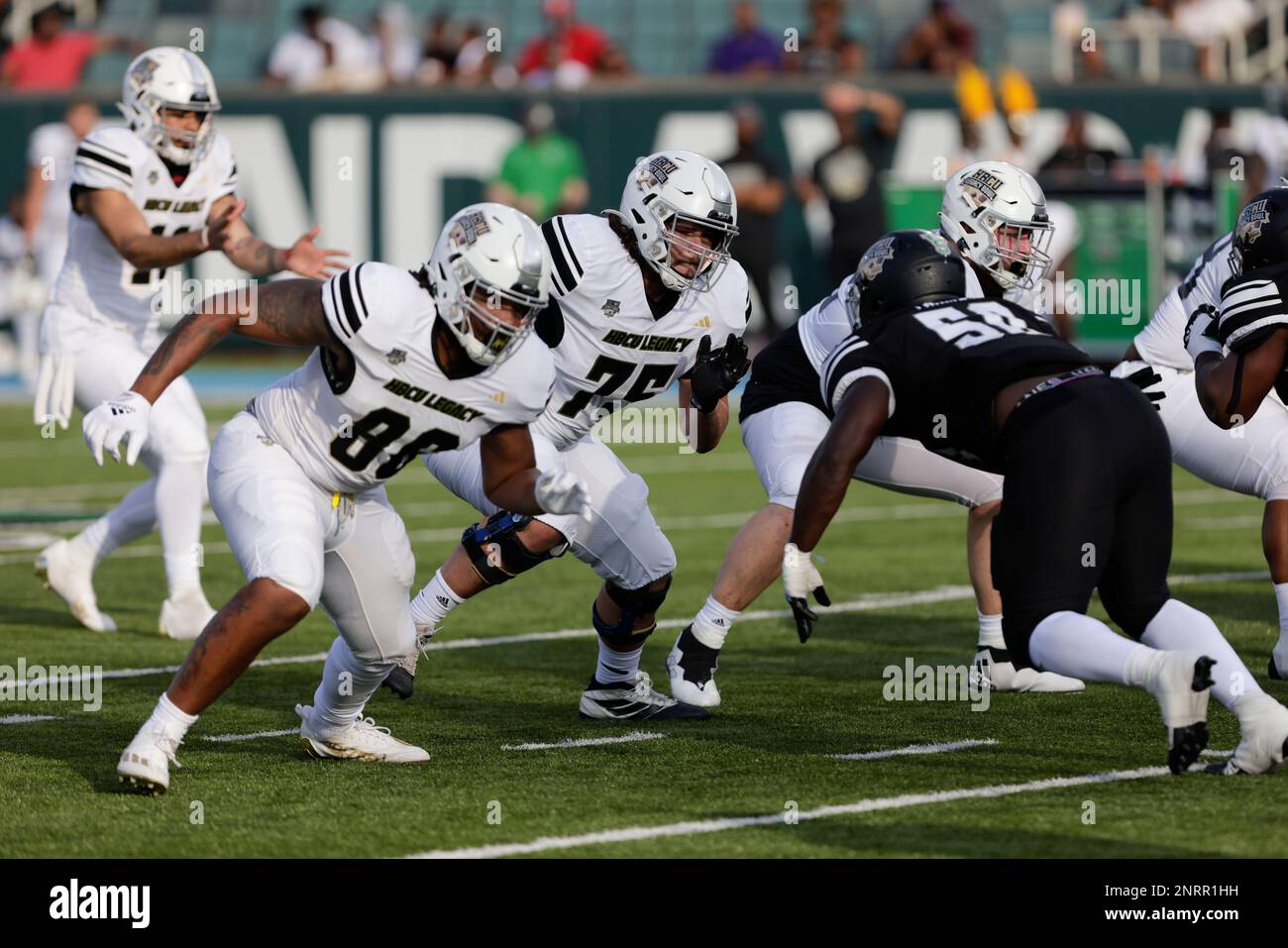 Team Gaither offensive lineman Christopher Anthony (75) of Morgan State ...