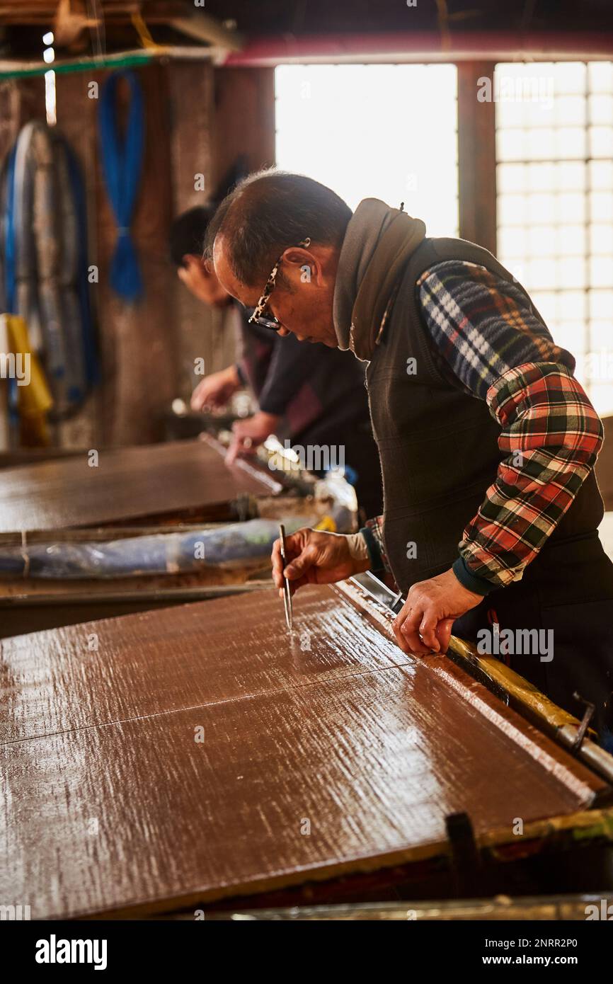 Hanji, traditional Korean paper, paper doll handmade from mulberry ...