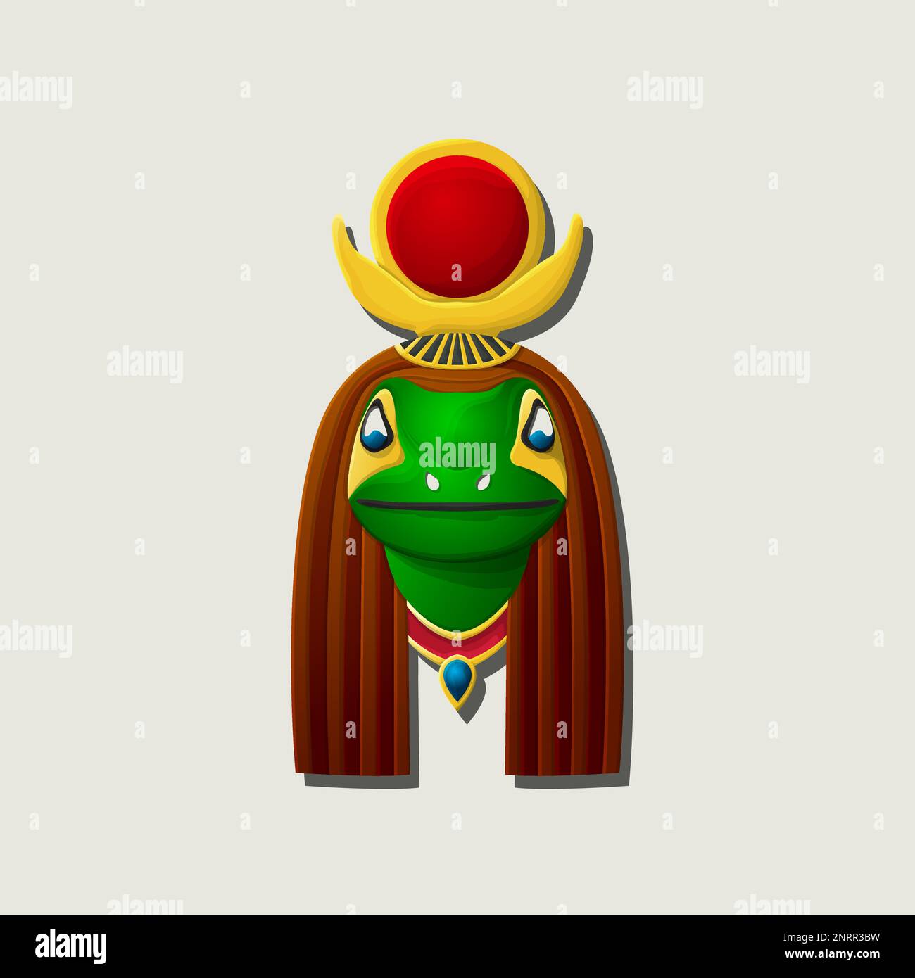 Mask of the Egyptian god Kek, vector illustration Stock Vector Image ...