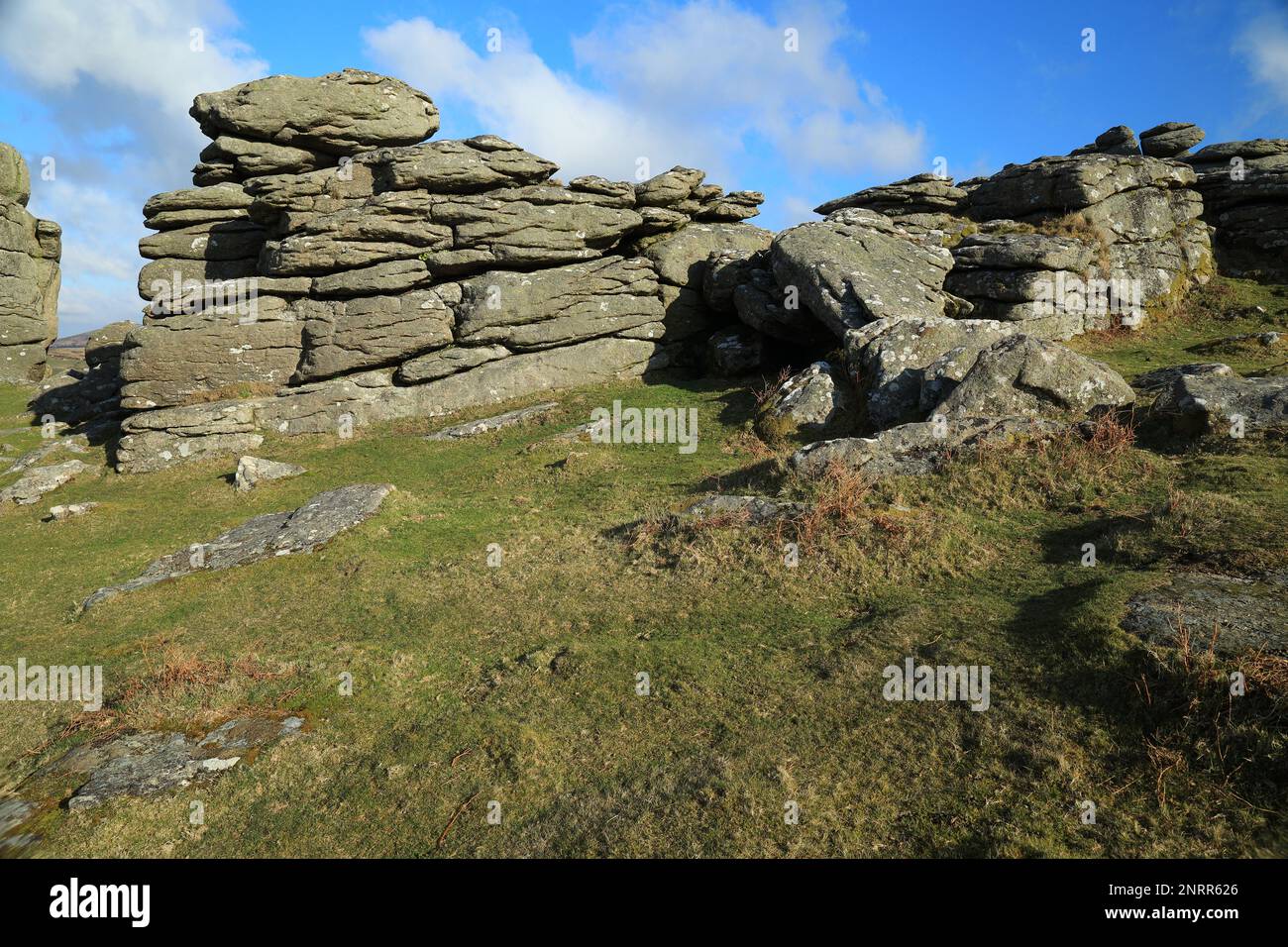 Rock stacks on Hound tor, Dartmoor, Devon, England, UK Stock Photo - Alamy