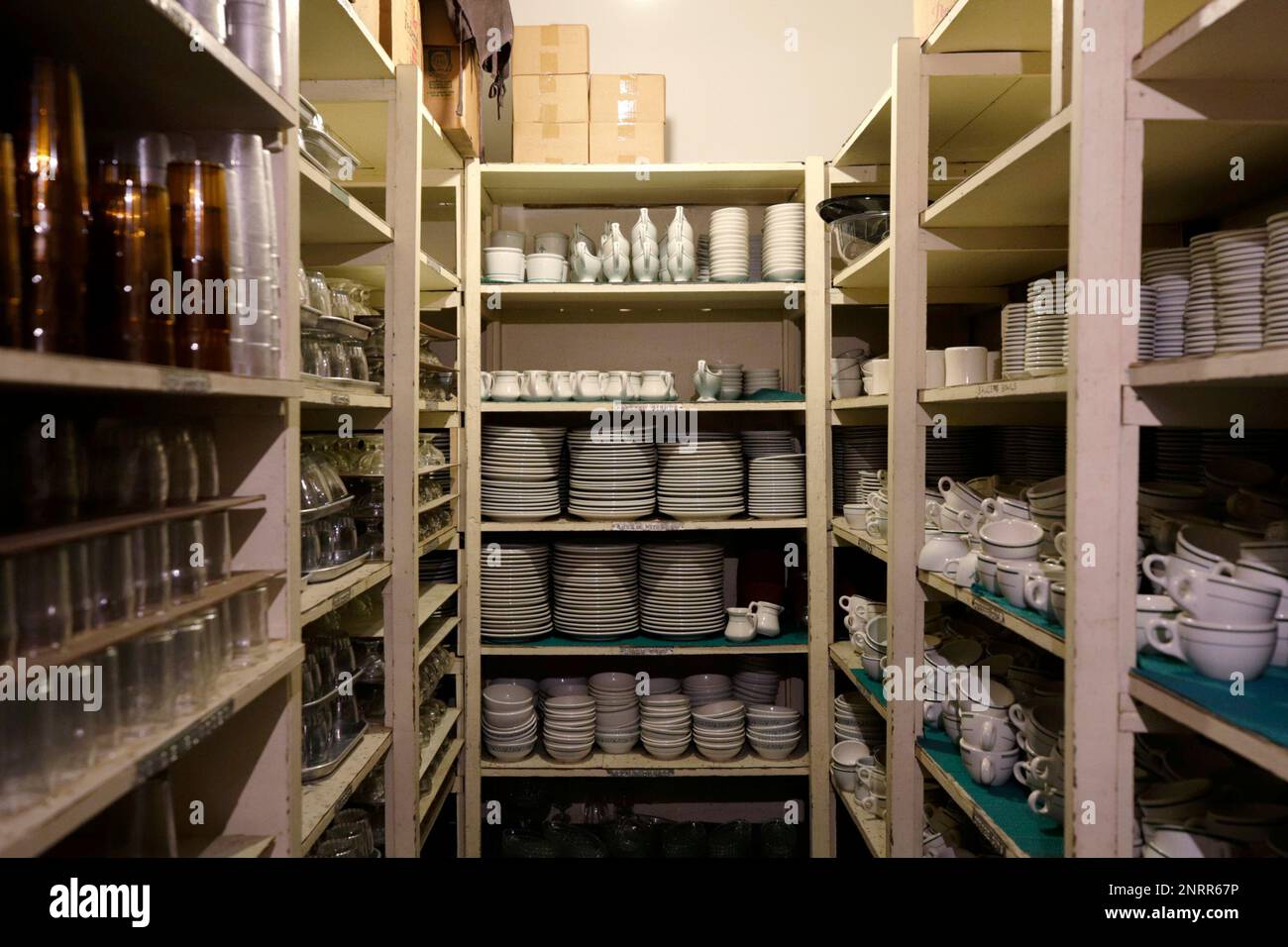 This Aug. 26, 2019, photo shows the dish room in the Decatur Masonic ...