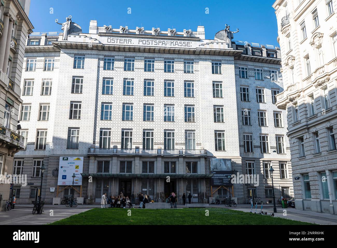 Vienna, Austria - October 18, 2022: Facade of the Austrian Postal ...