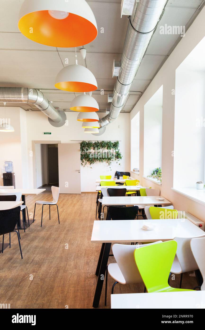 Empty School Lunch Table