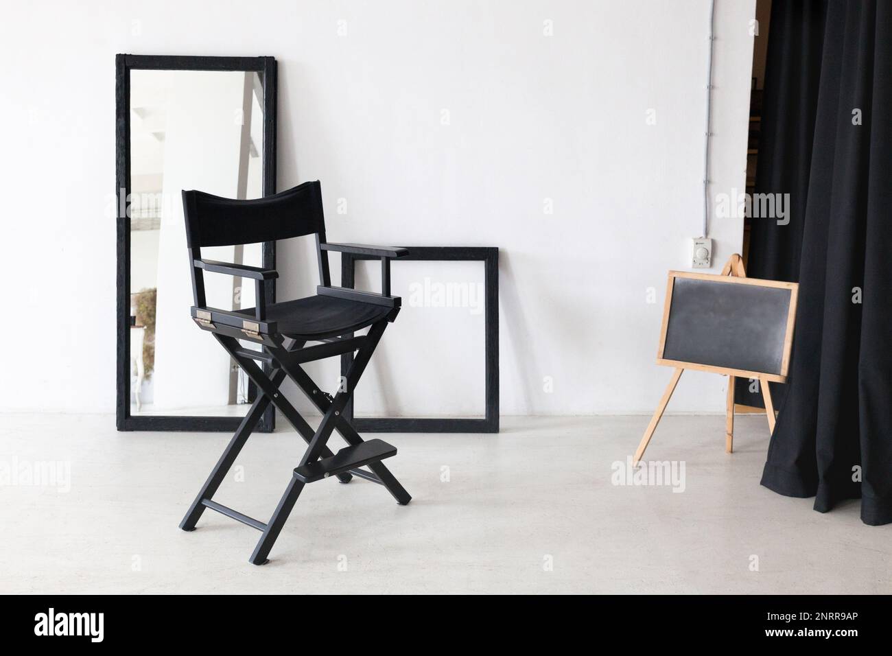 Cinema Industry Concept. Light modern production studio interior with ...