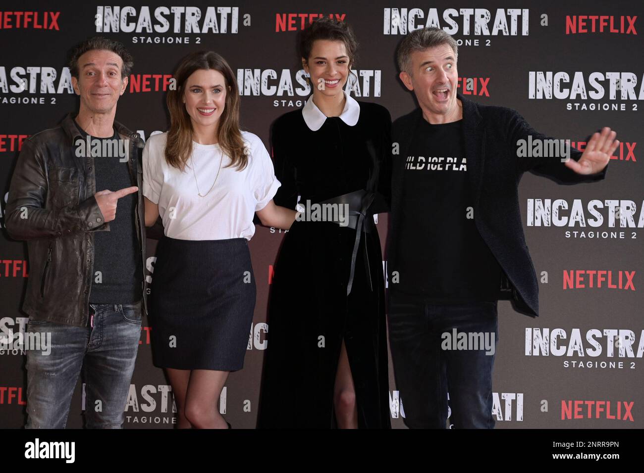 L-R Salvatore Ficarra, Anna Favella, Marianna Di Martino and Valentino ...