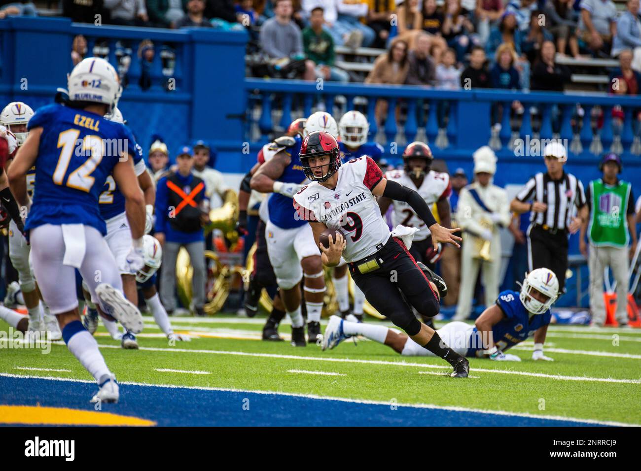 Oct 19, 2019, San Jose, CA San Diego State quarterback Ryan Agnew (9 ...