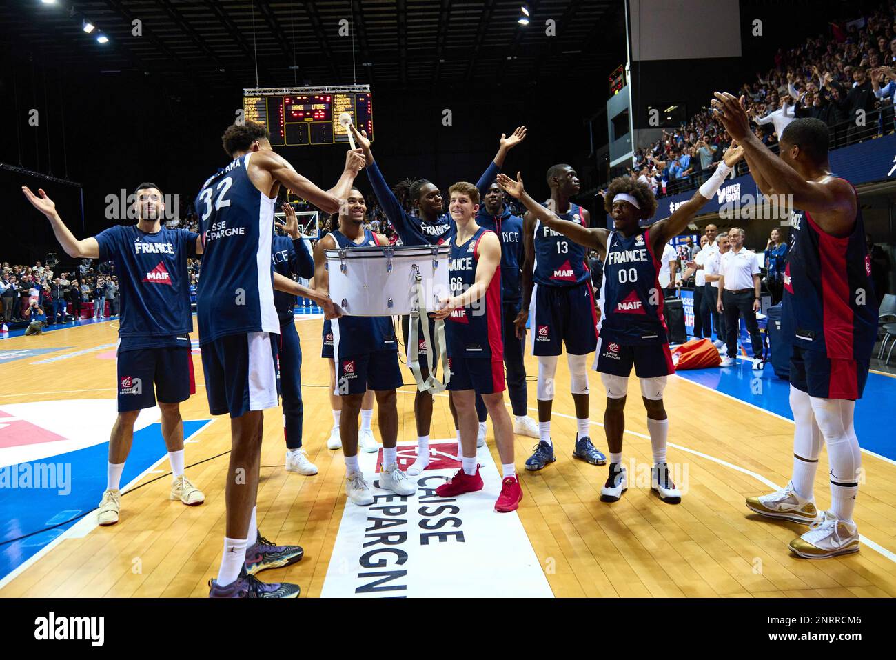 French Team during the FIBA Basketball World Cup 2023 Qualifiers ...