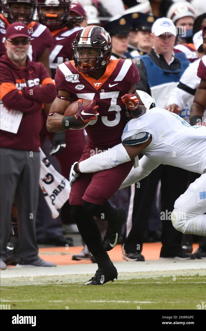 BLACKSBURG, VA - OCTOBER 19: Virginia Tech Hokies running back Deshawn ...
