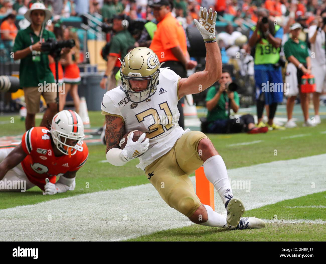 October 19, 2019: Georgia Tech Yellow Jackets running back Nathan ...
