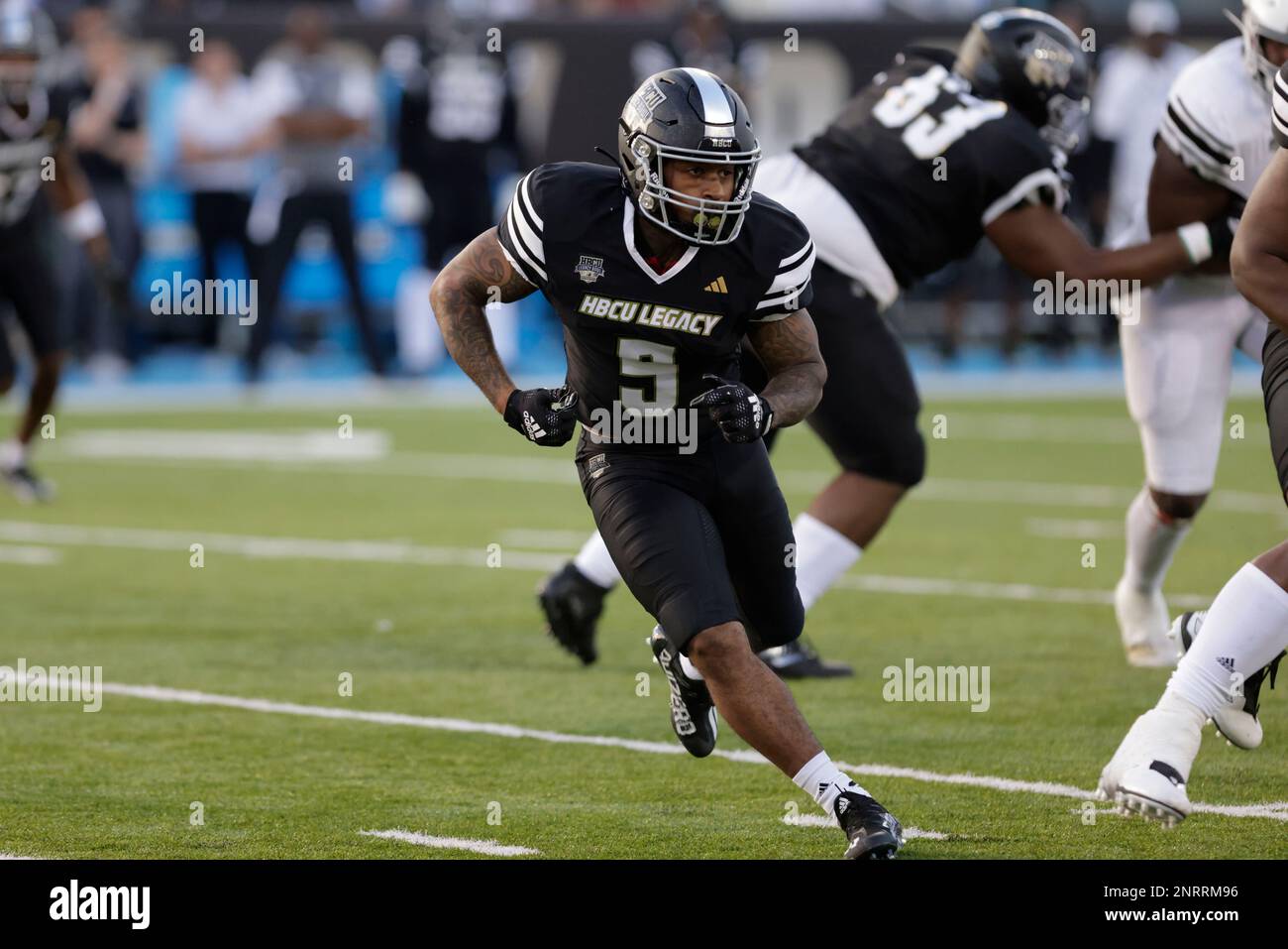 Team Robinson running back Que'shaun Byrd (5) of Bethune-Cookman of ...