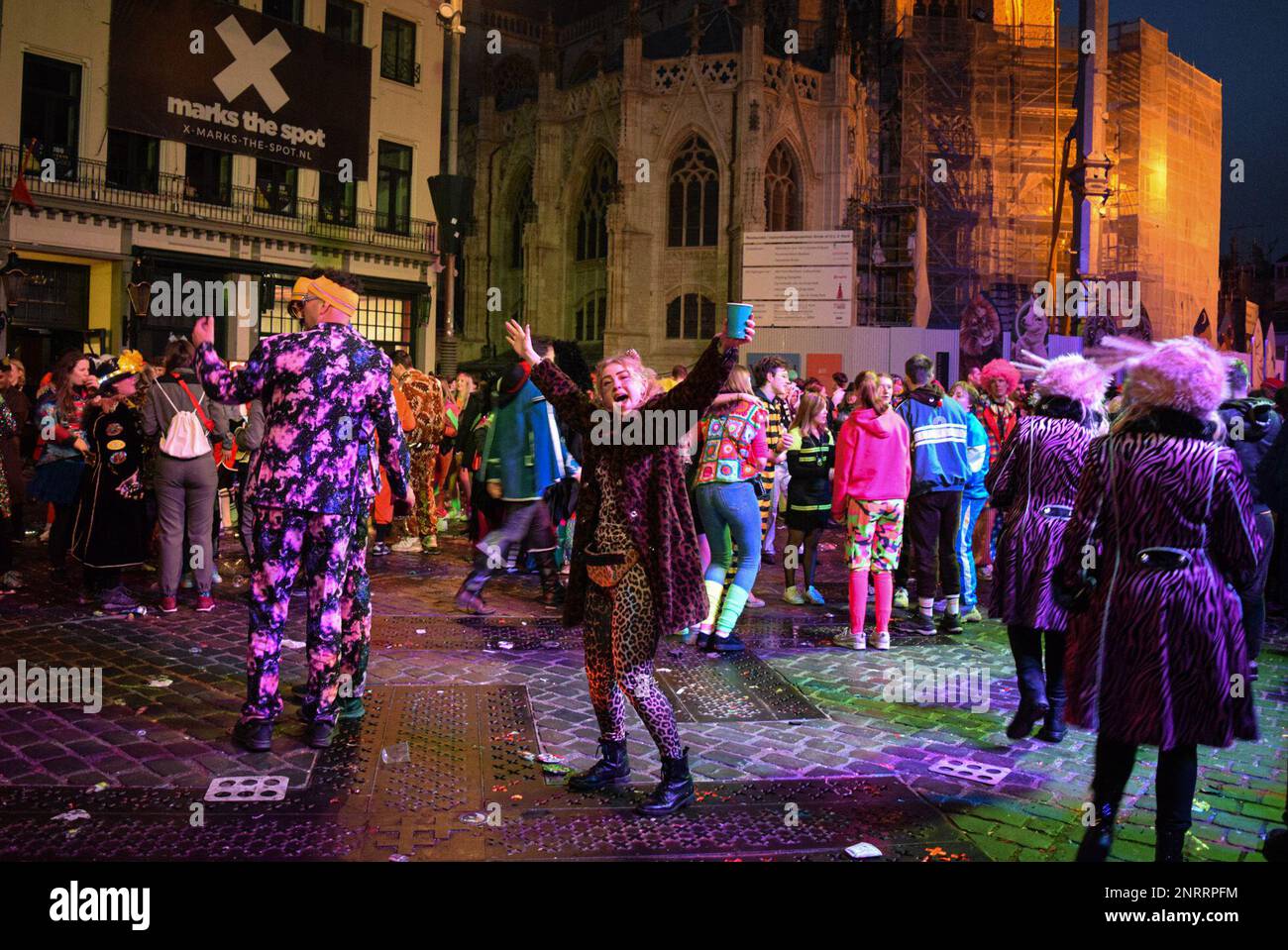 People celebrate the annual carnival celebration in Breda, Netherlands ...