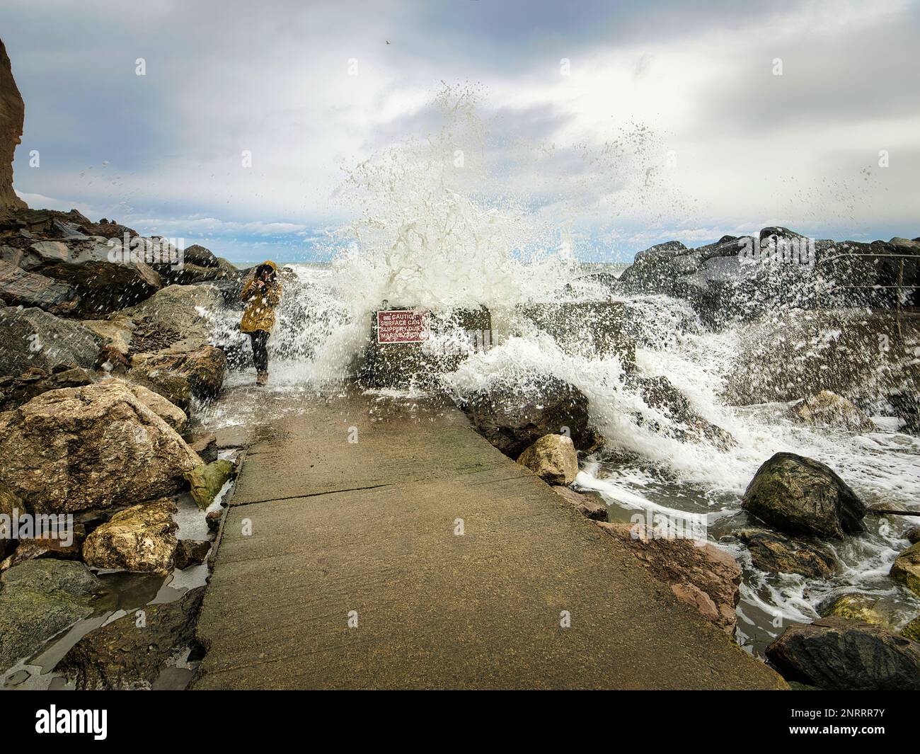 Storm Otto leaves in its wake stormy seas and dramatic waves which hit ...