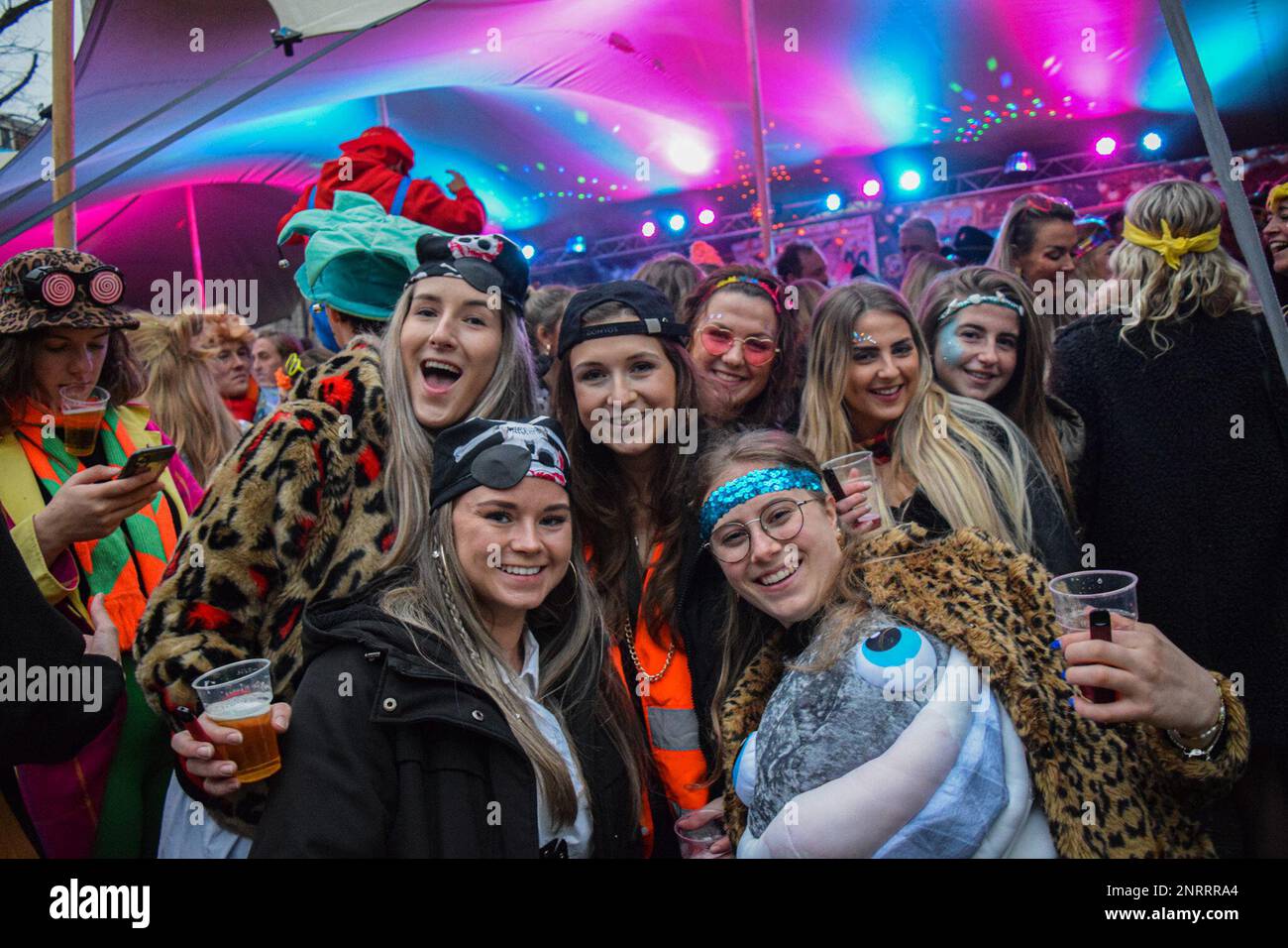 People celebrate the annual carnival celebration in Breda, Netherlands ...