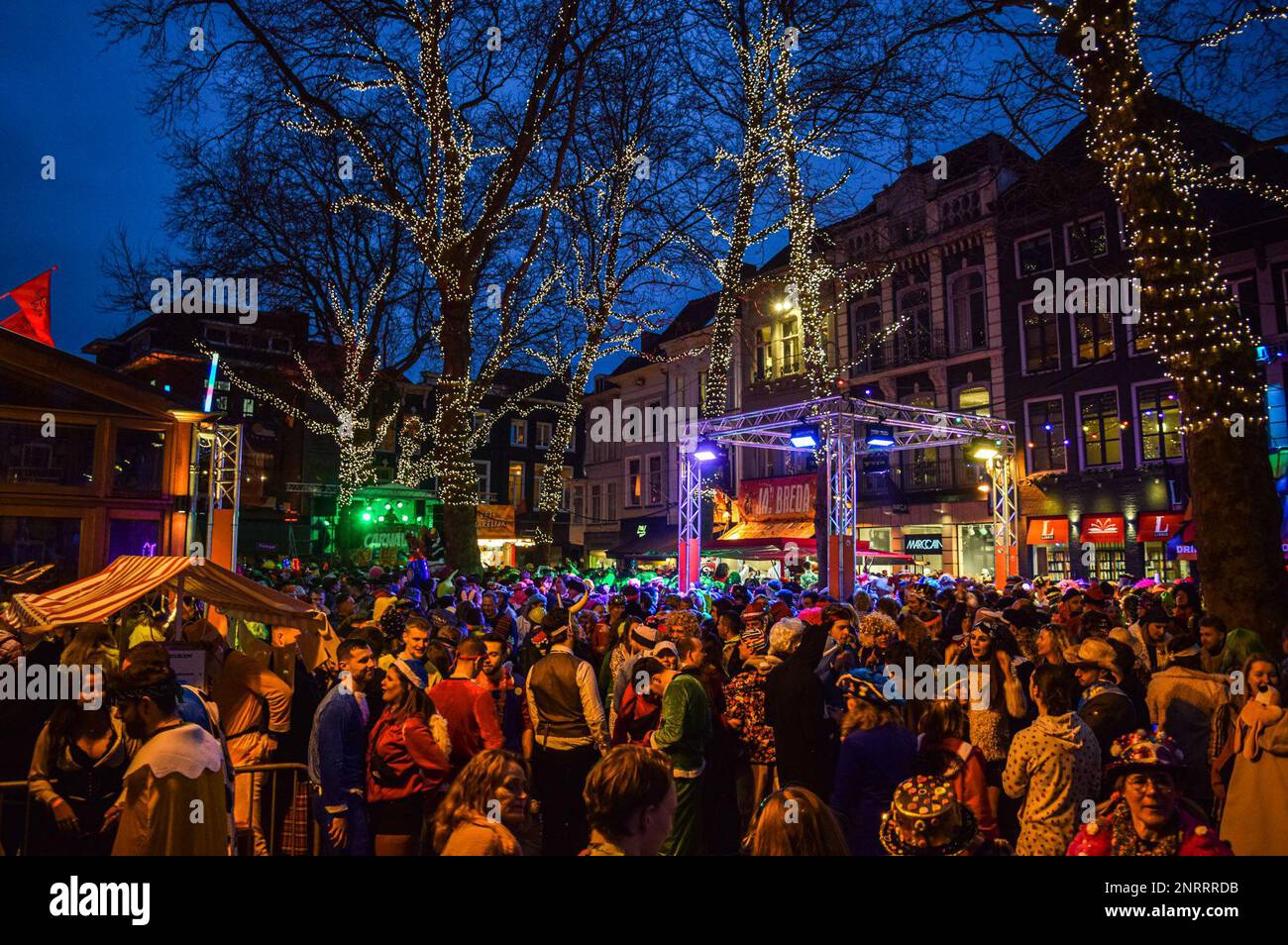 People celebrate the annual carnival celebration in Breda, Netherlands ...