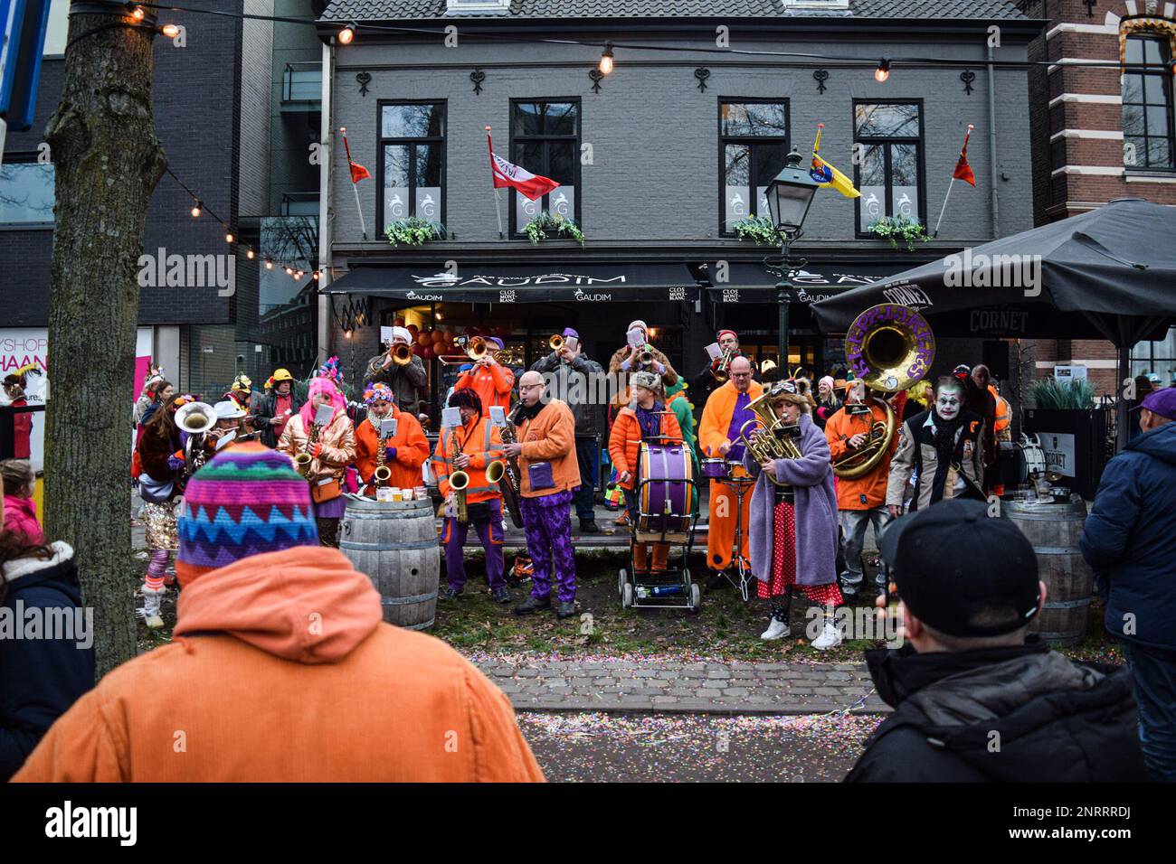 People celebrate the annual carnival celebration in Breda, Netherlands ...