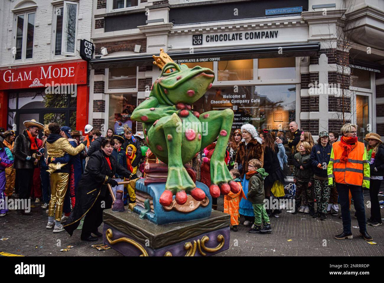 People celebrate the annual carnival celebration in Breda, Netherlands ...