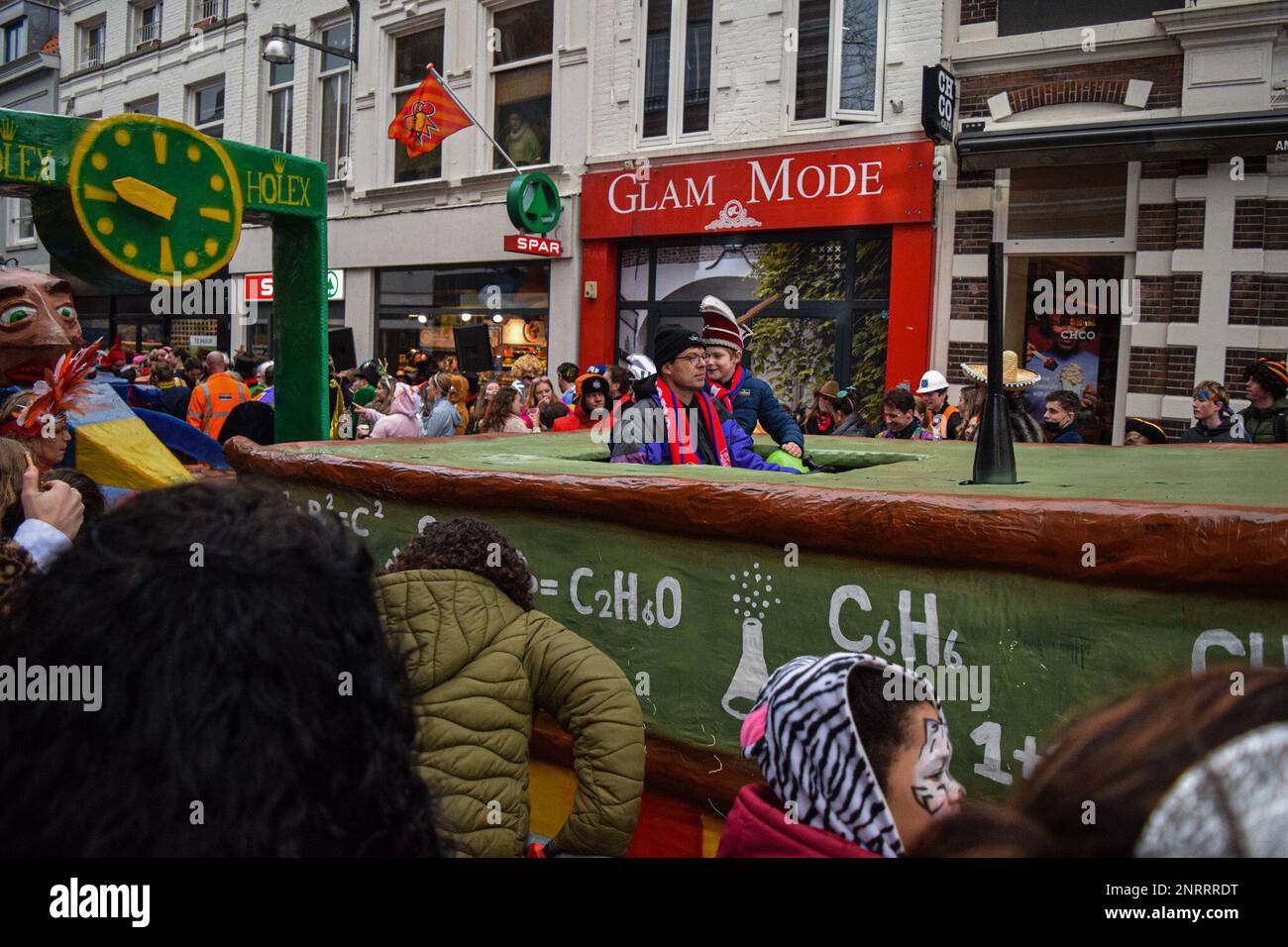 People celebrate the annual carnival celebration in Breda, Netherlands ...
