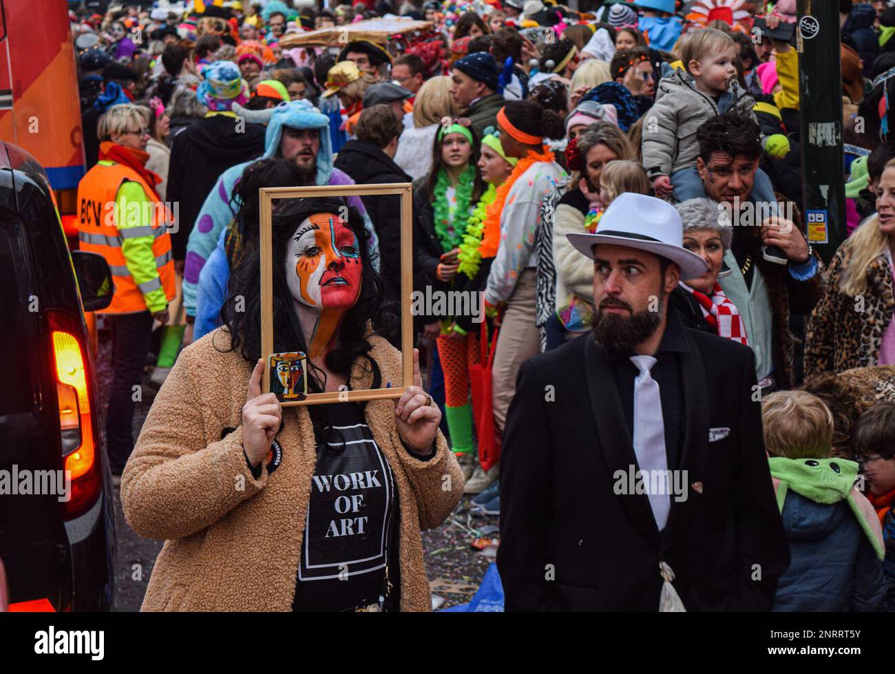 People celebrate the annual carnival celebration in Breda, Netherlands ...