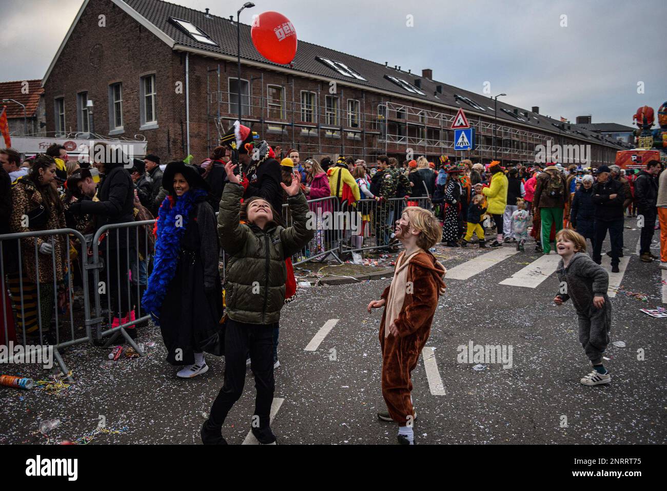 People celebrate the annual carnival celebration in Breda, Netherlands ...