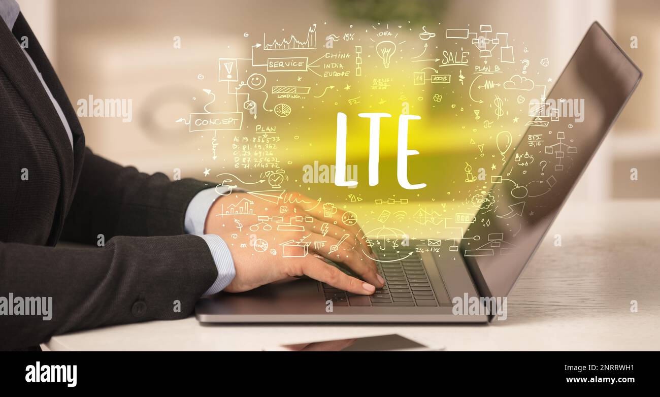 hand working on new modern computer Stock Photo - Alamy