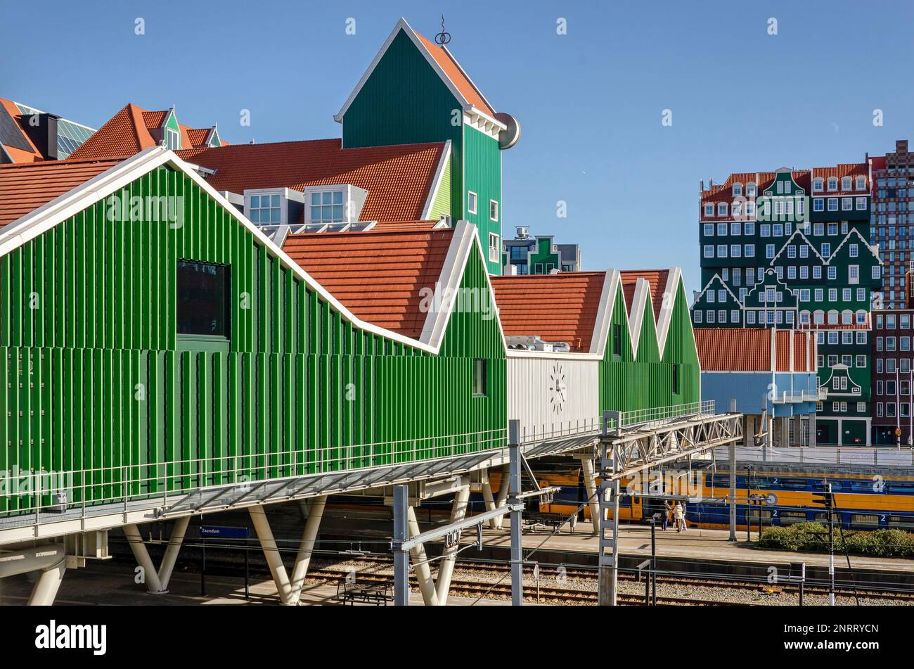 Zaandam, The Netherlands, February 26, 2023: new section of the central ...