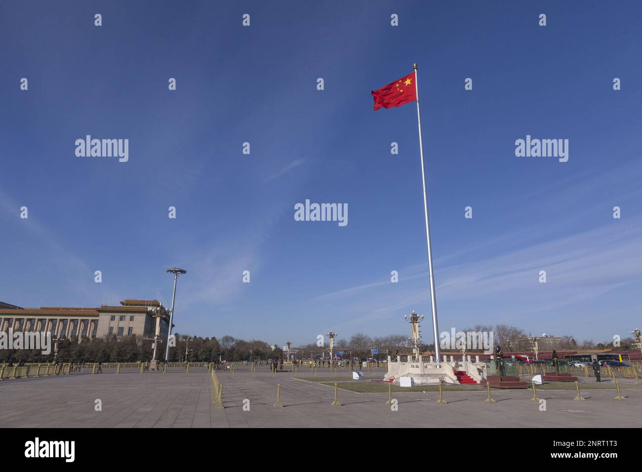 Tiananmen square china pole hi-res stock photography and images - Alamy