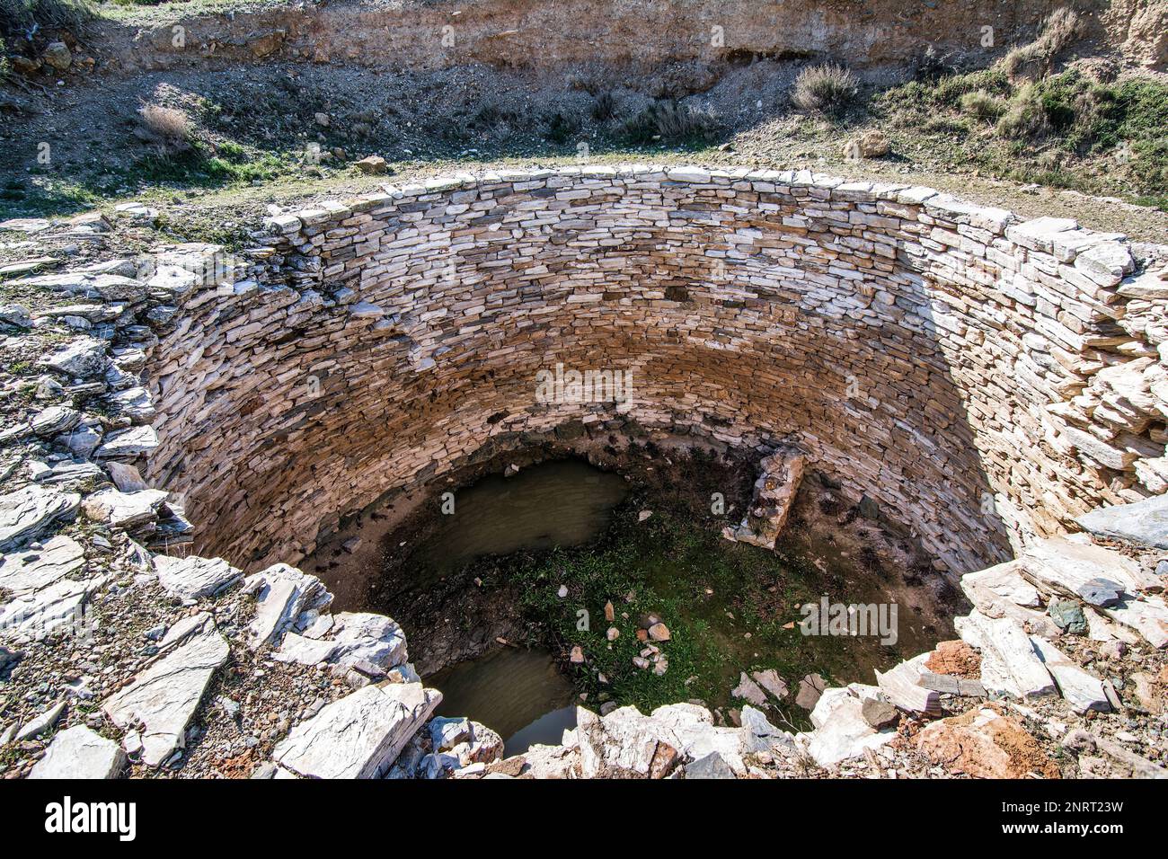 Mycenaean tholos tomb at Thorikos, Attica, Greece. The Mycenaean graves ...