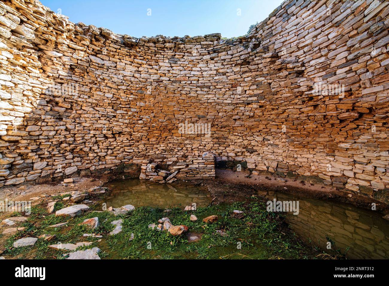 Mycenaean tholos tomb at Thorikos, Attica, Greece. The Mycenaean graves ...