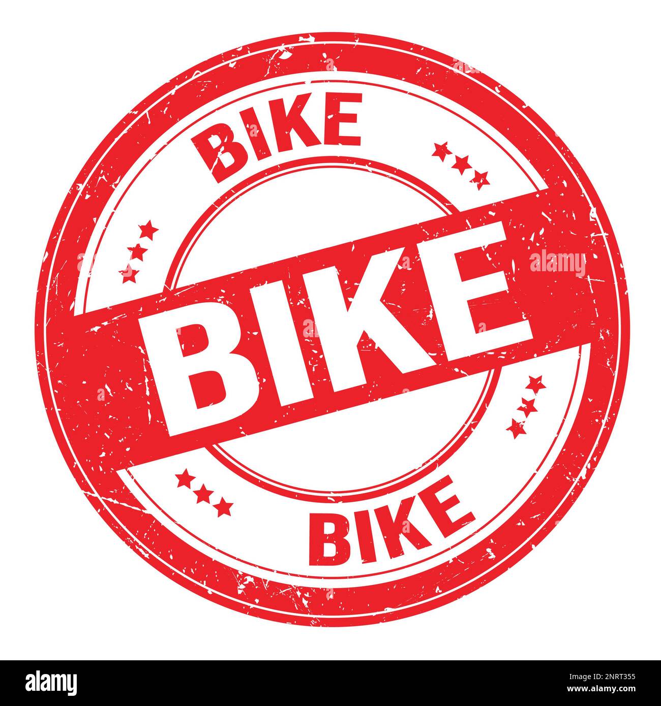 BIKE text written on red round grungy stamp sign Stock Photo - Alamy