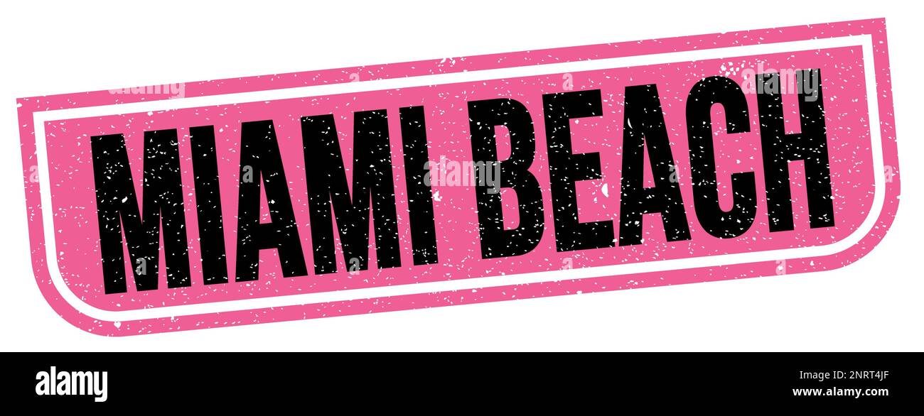 Miami beach stamp hi-res stock photography and images - Alamy