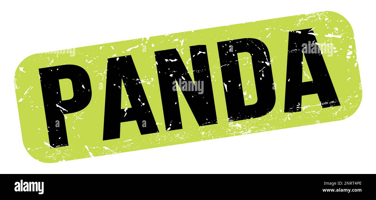 PANDA text written on green-black grungy stamp sign Stock Photo - Alamy