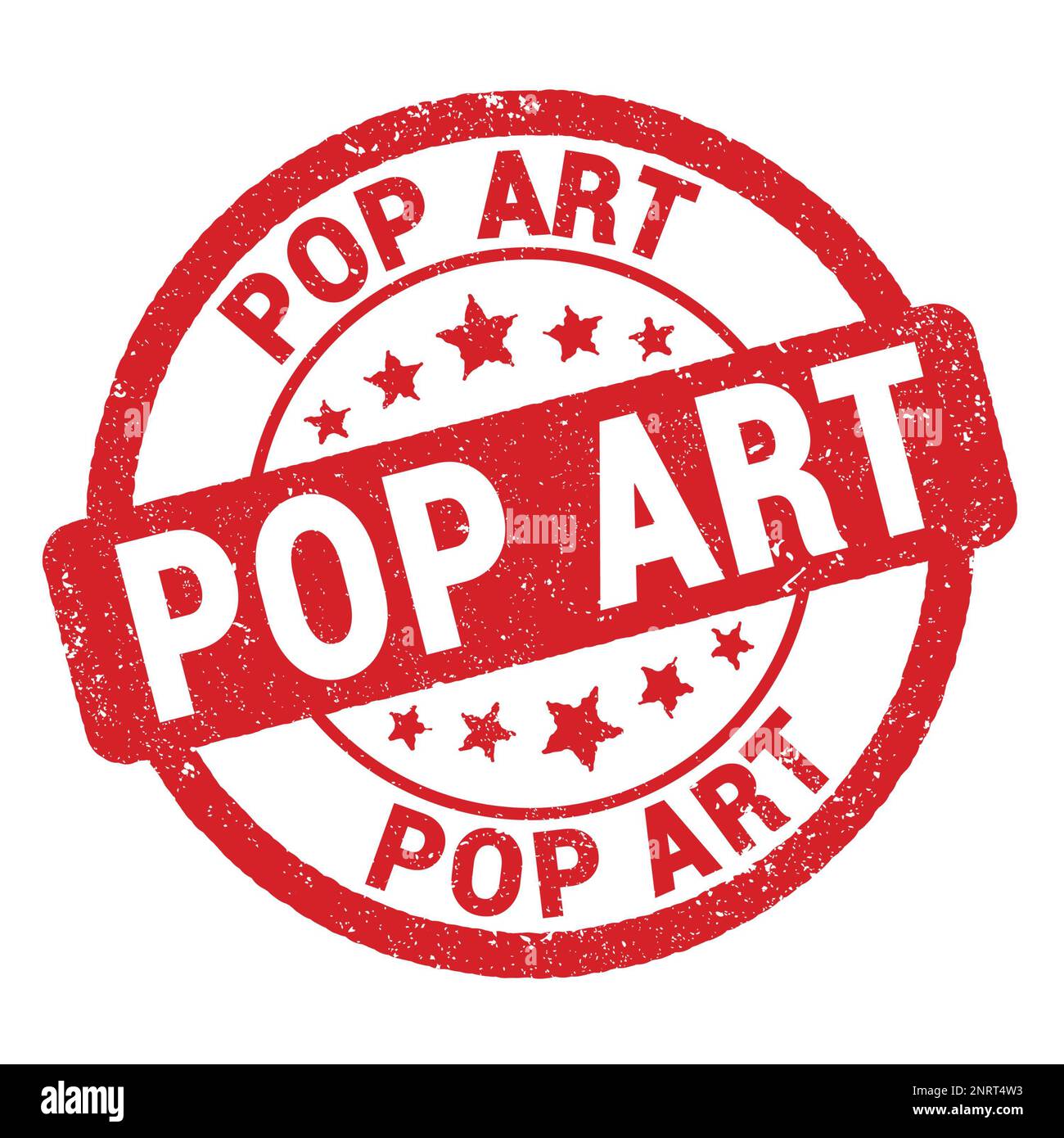 POP ART text written on red grungy stamp sign Stock Photo - Alamy