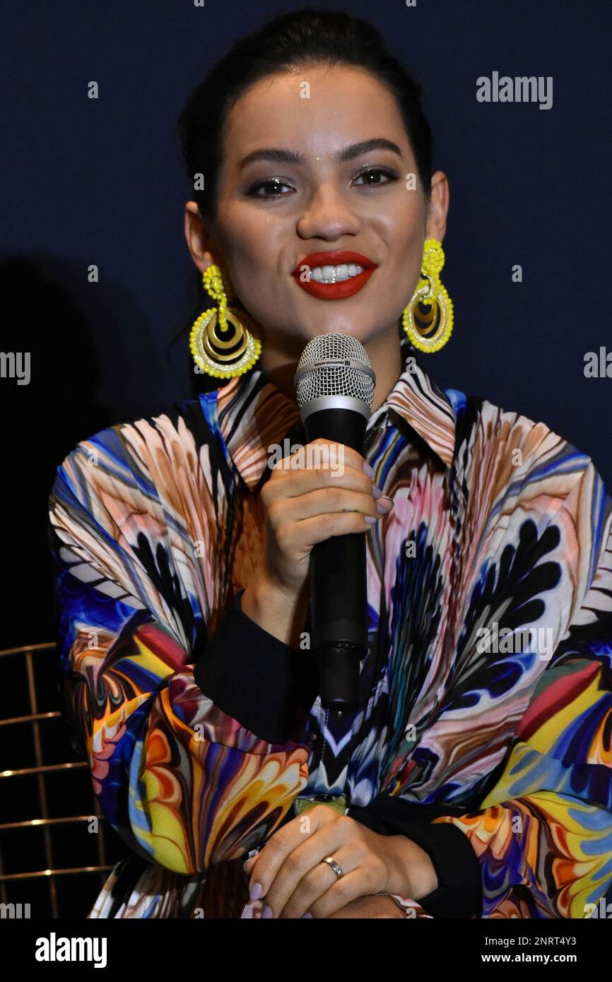 Photo by: CT/EPX/STAR MAX/IPx 10/14/19 Natalia Reyes at a press ...